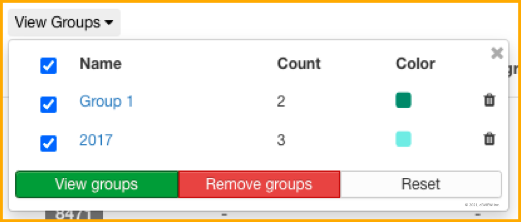Advanced Data Tables: View and Manage Metadata – d3VIEW